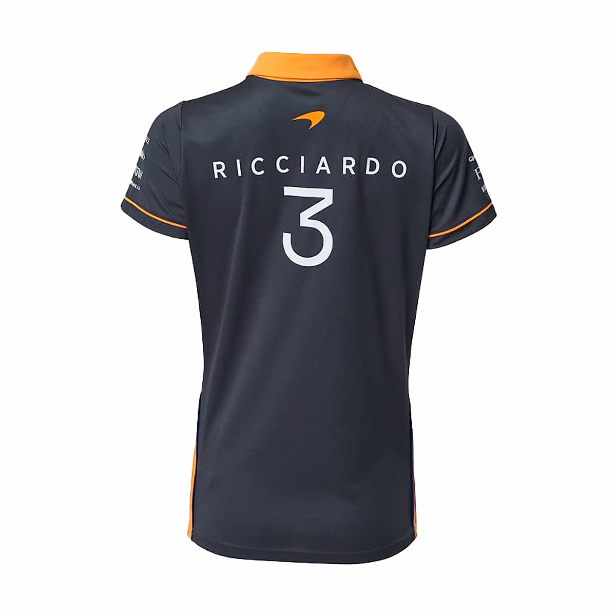 McLaren F1 Women's 2022 Daniel Ricciardo Team Drivers Polo Shirt (L, Dark Grey)