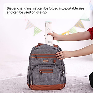 2Pcs Diaper Changing Pad Soft Cotton Waterproof Baby Changing Pad Liners Portable Changing Mat (L, White)