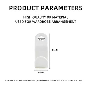 Meafeng 4 Color Hangers Hooks 100pcs Closet Organizer Space-Saving Stackable Hangers for Closet