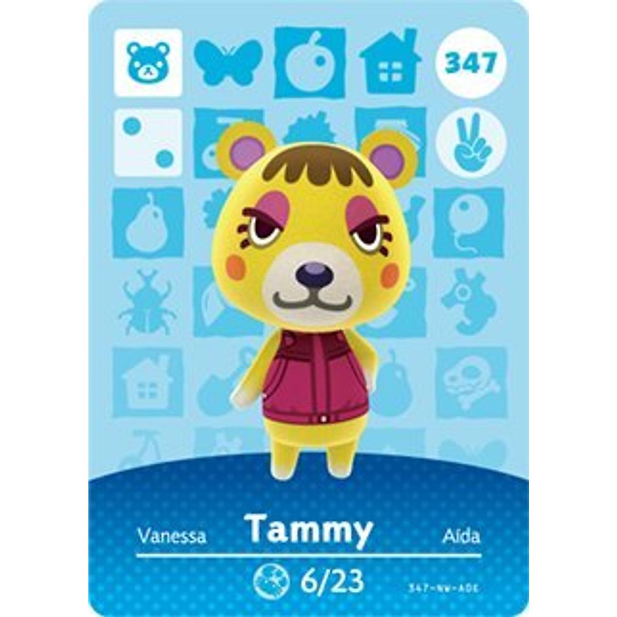 Tammy - Nintendo Animal Crossing Happy Home Designer Series 4 Amiibo Card - 347