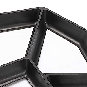 Concrete molds and Forms, Pathmate Stone Moldings Paving Pavement Walk Maker Stepping Stone Paver Walk Way Cement Mold for Patio, Lawn & Garden (2 Packs 16.9 x 16.9 x 1.6 inch)