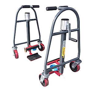 Manual Furniture and Crate Mover (Set of 2) with PU Swivel Casters - Safe and Easy Lifting -1320 lbs Capacity, Machinery Mover Pake Handling Tools Brand (PU on Steel Caster)