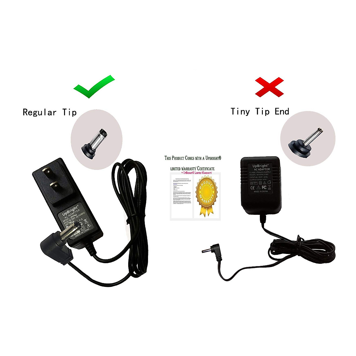 UpBright DC 6V AC Adapter Compatible with AT&T VTech CL82114 CL82214 CL82314 CL82364 CL82414 CL82464 CL82514 EL42308 EL50003 EL50013 DECT 6.0 Cordless Phone Answering System 6VDC Power Supply Charger
