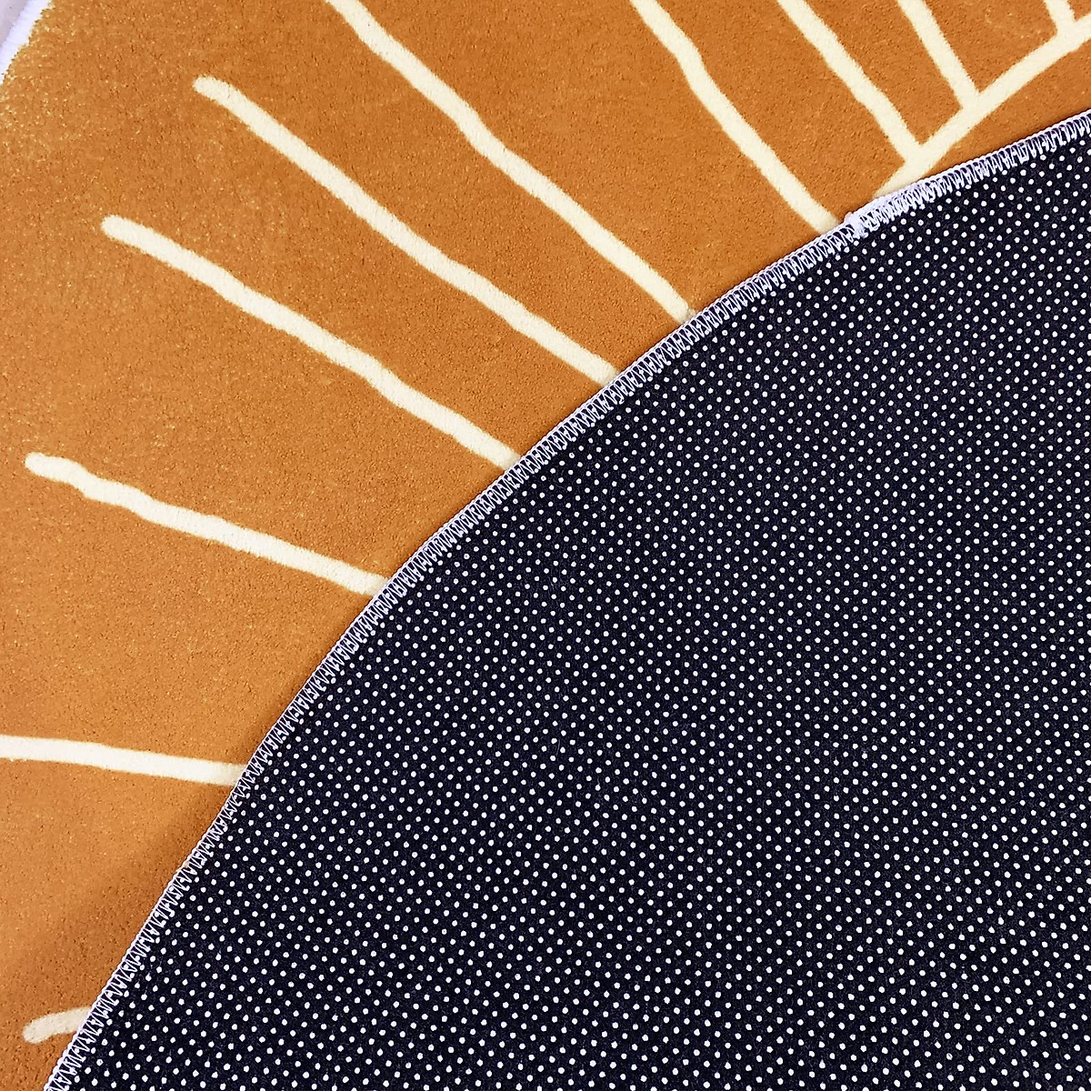 USTIDE Kids Play Mat 4Ft, Round Lion Play Rug Non Slip Kids Round Rug Soft Kids Rug Floor Carpet for Bedroom Playroom Nursery Rug Decor