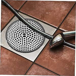 Veemoon Bathroom Floor Drain Cover Filters Wash Basin Drain Cover Water Sink Filter Hose Bib Wheel Water Trough Stainless Strainer Stainless Sink Bathtub Sponge Hair Stainless Steel