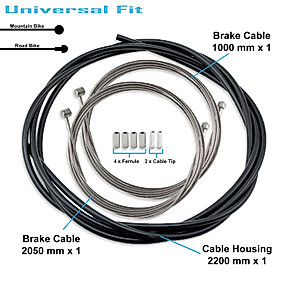 SHIMANO Universal Standard Brake Cable Set, For MTB or Road Bikes