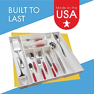Dial Industries, Inc. Mega Expand-A-Drawer Cutlery and Utensil Drawer Organizer