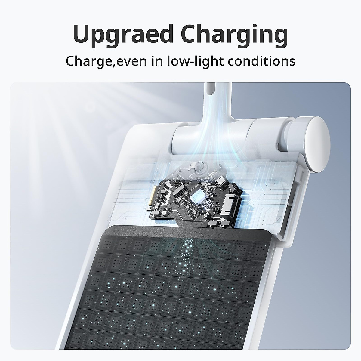 SwitchBot Solar Panel Charger for Curtain 3 - Performance Upgrade, Easy to Use, Support Low Light Charging, Smart Solar Panel for SwitchBot Curtain 3 Rod/U Rail, Non-Stop Solar Power Supply