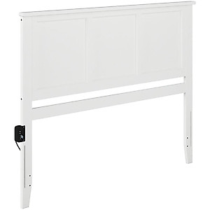 Leo & Lacey King Panel Headboard in White