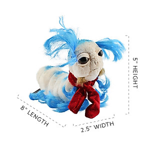 Toy Vault Labyrinth Mini Worm Plush; Stuffed Animal Toy from Jim Henson's Classic The Labyrinth Movie