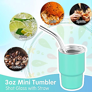 Ktinnead 1pc Mini Tumbler Shot Glass, 3 oz Deep Pink Sublimation Mini Stainless Steel Tumblers for Wedding Party Birthday, Double Wall Mini Insulated Cup for Espresso Whiskey Cocktail