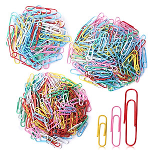 Mr. Pen- Colored Paper Clips, 450 Pack, Paper Clips Assorted Sizes, Paper Clips, Clip, Paperclips, Paper Clip, Paper Clips Assorted Colors, Large Paper Clips, Clips for Paperwork, Small Paper Clips