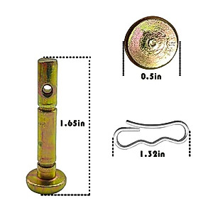 OUSTUE 10 pcs Snowblowers Shear Pins Kit - Cotter Pin 714-04040 and Shear Pin 738-04124 730-04124A for MTD Troy-Bilt Snow Blowers Replacement .25 in x 1.5 in