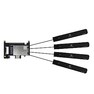 Khadas M2X WWAN Extension Board with M.2 Slot for Adding a 4G/5G LTE Module Support Nano-SIM Card Slot/18-Pin GPIO Header/4G/5G Active LED