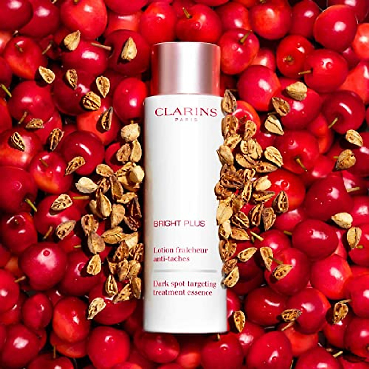 Clarins Bright Plus Treatment Essence | Visibly Brightens and Targets Dark Spots | Promotes Dewy, Even Skin Tone | Hydrates and Mattifies | 98% Natural Ingredients | Acerola Extract, Rich In Vitamin C
