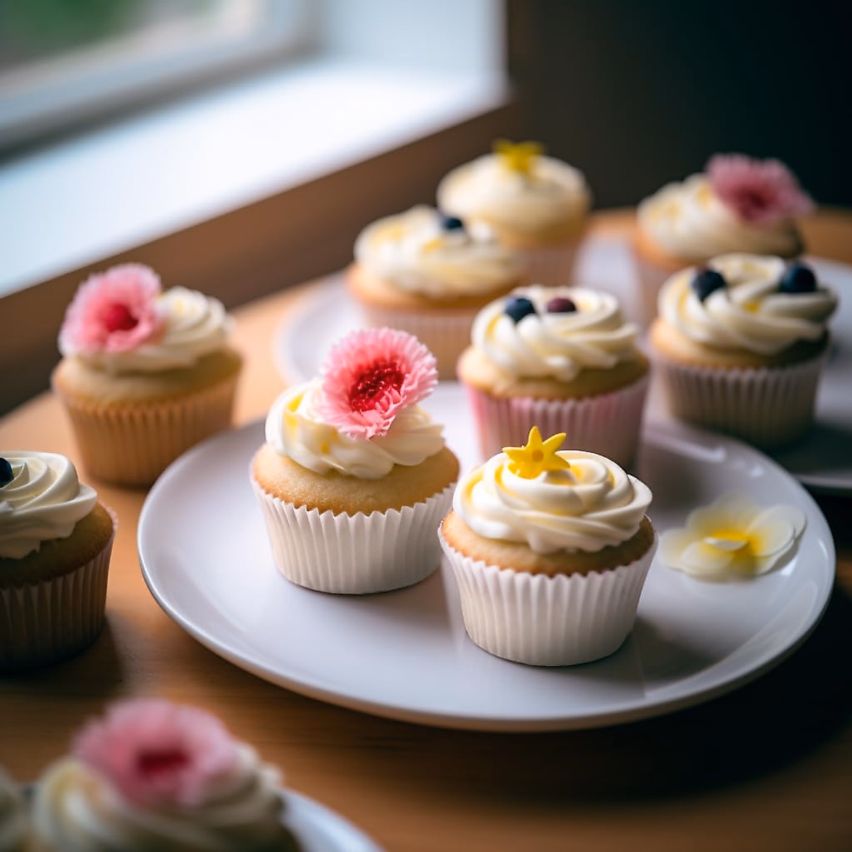 Jumbo Cupcake Liners 300 pcs White Muffin Liners No Smell,Food&Grade,Greaseproof Paper Baking Cups, Cupcake Wrappers For Party,Christmas by GoldenBakeryFamily