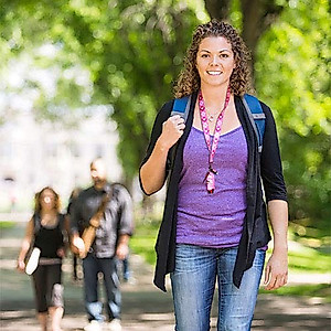 Personal Saver Compact Pepper Spray Keychain with LED Light - Maximum Police Strength OC Spray 12 ft Range with Safety Flip - Women w/Purse-Belt Clip