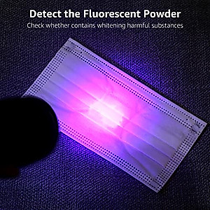 LE UV Flashlight Black Light, 51 LED UV Light Handheld Blacklight, 395nm Detector for Pet Urine, Stains, Bed Bug and Scorpions, Battery Not Included