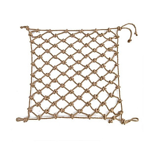 Retro Hemp Rope Decorative Net, Children's Safety Net, Sturdy Mesh Cloth Woven Material, Bar Restaurant Photo Wall Garden Playground Protective Rope Net, Climbing Net, Custom Size ( Size : 1*7m )