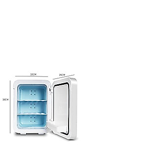 YAARN Small Fridge for Bedroom Refrigerator for Cold and Warm Box Tempered Glass Household Mini Refrigerator