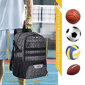 Goloni Basketball Backpack,Large Basketball Bag with Ball Compartment & Shoe Compartment,Sports Bag Fit Volleyball, soccer