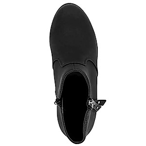 LONDON FOG Girls Black Alley Ankle Boot Fashion Ankle boots for Girls With Functioning Zipper black 4