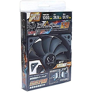 Kaze Flex 120 High Air Flow PC Case Fan, Fluid Dynamic Bearing,120mm x 25mm (PWN 4-pin, 1200RPM)