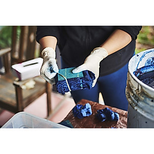 ASAP Latex Powder Free Multi-purpose Gloves, Disposable, 4.0 mil, Natural Latex (Medium - Box of 100)