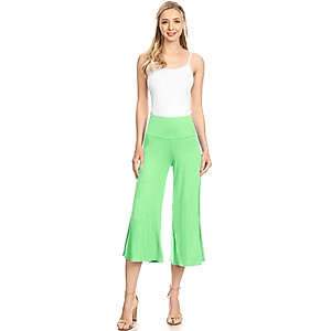 MBJ WB876 Womens Knit Culottes Pants S Mint