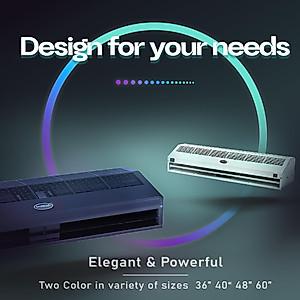 DuraSteel Wall Mounted Air Curtain Fan - Dark 36 Inch Air Door - UL Certified Heavy Duty - Commercial Super Power Indoor Over Door Fan with Door Magnetic Switch by Aerial Titan-1