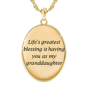 The Danbury Mint Grandaughter Greatest Blessing Pendant #1576-0010