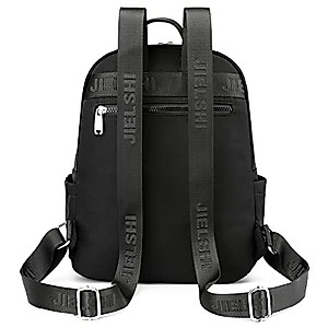 Collsants Small Backpack for Women Girls Teen Mini Nylon Backpack Fashion Backpack Bookbag Daypack（black）