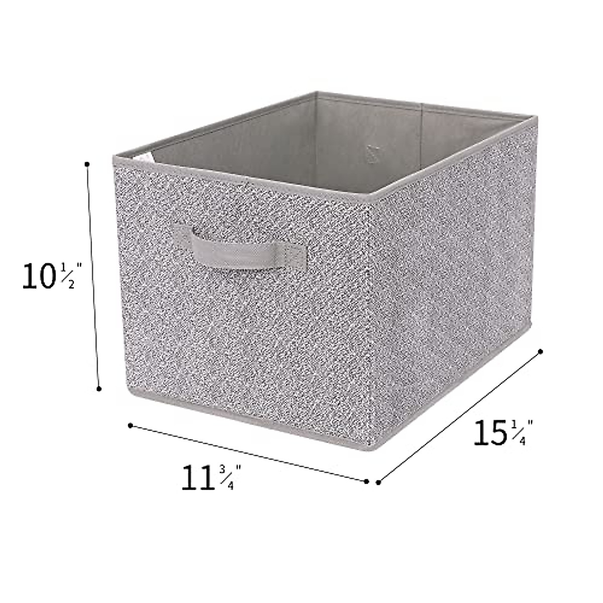 GRANNY SAYS Bundle of 3-Pack Extra Large Rectangle Storage Bins & 3-Pack Large Rectangle Closet Storage Bins