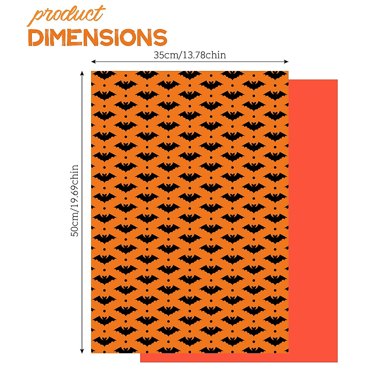 Whaline 120 Sheets Halloween Tissue Paper Black Orange Wrapping Paper Bat Pumpkin Web Spider Art Paper Crafts for Halloween Fall Birthday Wedding Party Gift Bag DIY Pompom Confetti (6 Designs)