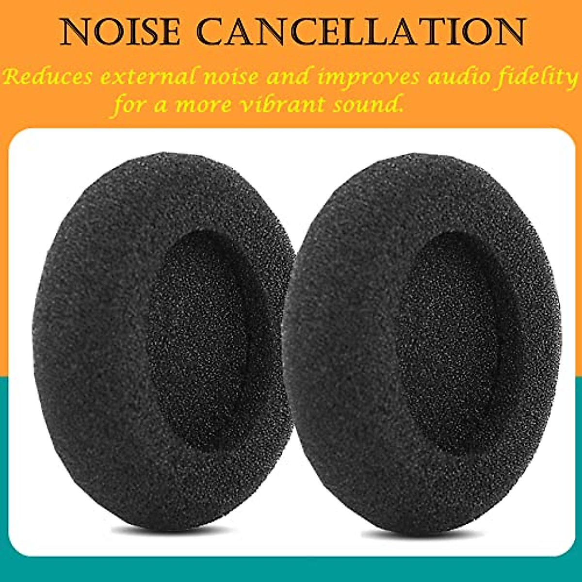 TaiZiChangQin 4 Pcs Ear Pads Ear Cushion Sponge Earpads Foam Replacement Compatible with Plantronics Cs500xd Cs510 Cs520 Xd Cs540 Headphone