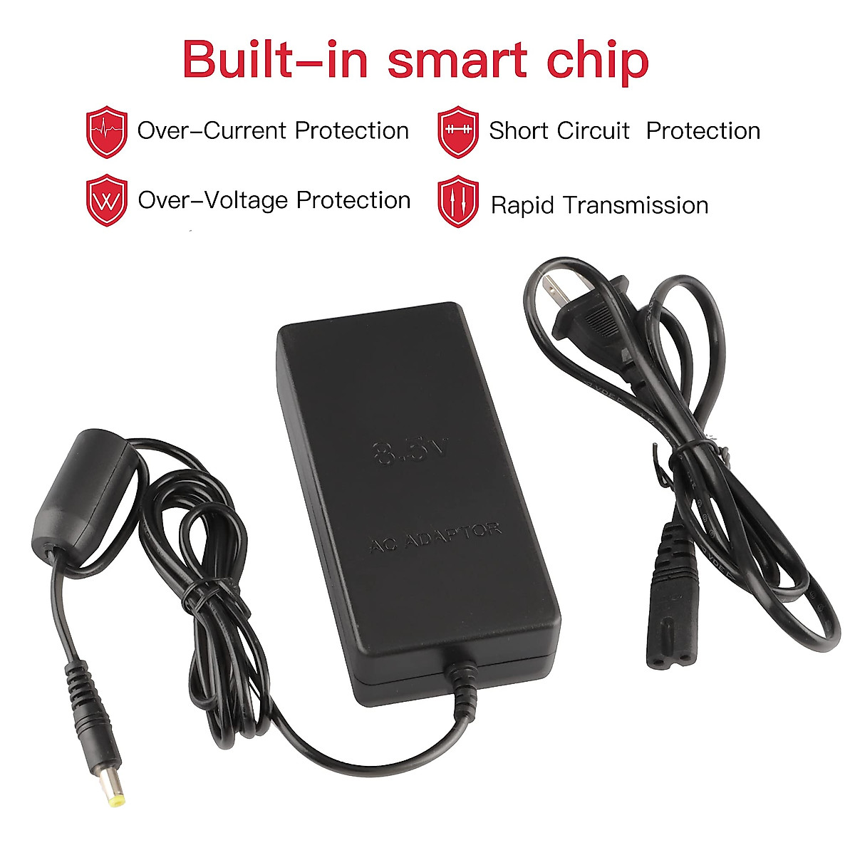 Power Supply for PS2, AC Adapter Charger Cable Cord for Sony Playstation 2 PS2 Slim A/C 70000 Console