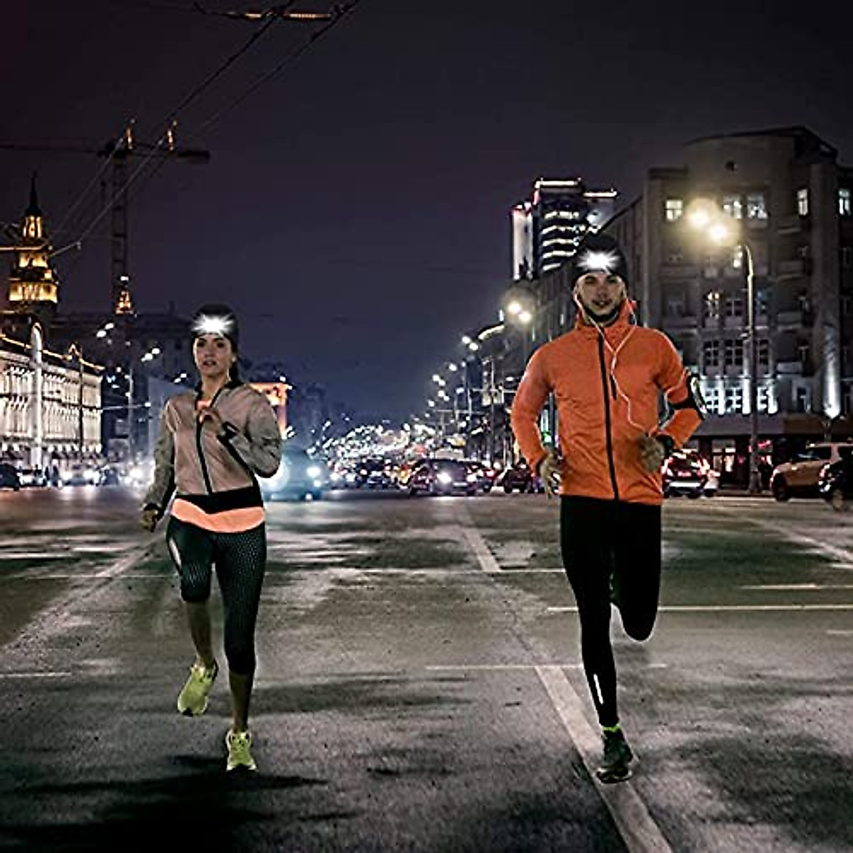 Beanie Hat with Light Unisex LED Beanie Hat with Light USB Rechargeable Running Hat Alpine Cap Gift for Men and Women Teens