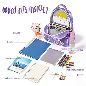 DZHJKIO Unicorn Kitty School Backpack for Girls & Boys, Large 16 Inches Casual Day Pack Cartoon Rucksack? (Unicorn Kitty) 1