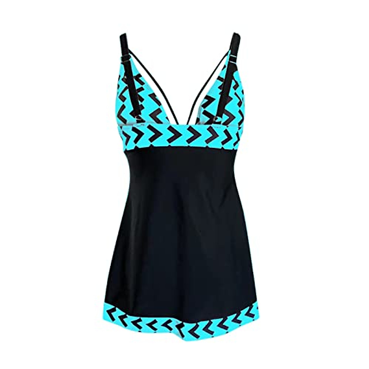 Nadition Bathing Suit for Women Tankini Tops for Women Swimwear Top Only Bathing Suits for Teens Tankini Topsfor Women(Blue,X-Large)