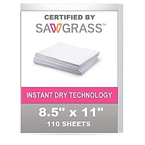 Sawgrass Virtuoso SG500 Printer, Bundle with UHD Inks, 7-Piece Craft Tool Set, 10 Sublimation Blanks, 110 Sheets Sublimax Paper, 3 Heat Resistant Tapes, White