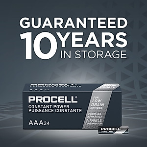 PROCELL Constant AAA Long-Lasting Alkaline Batteries (144 Pack), 10-Year Shelf Life, Bulk Value Pack for Consistent Moderate Drain Professional Devices