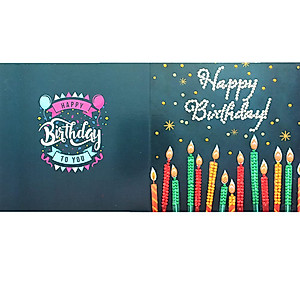 Gigicloud 12pcs 5D Rhinestone Painting Greeting Cards Kits, Handmade Festival Greeting Cards DIY Diamond Drawing Birthday Cards for Adults and Kids