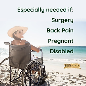 Smooth Reach Long Razor Extension Handle - Leg Hair Removal for Women – Razor Extender For Pregnant Women, Limited Mobility Shaving Tool - Back Shavers for Men - Works On All Blade Razors