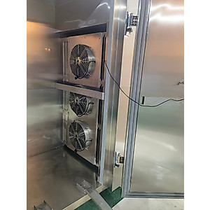 Kolice Commercial Heavy Duty 15 Trays Shock Freezing Blast Chiller & Freezer Included Trolley Cart, Chest Freezer, Restaurant Blast Freezer-Lowest temperature -40°F(-40°C)