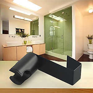 Stainless Steel Bidet Sprayer Holder, Toilet Bidet Shower Wand Holder, Handheld Bidet Sprayer Hanger Hook For Toilet Tank Black