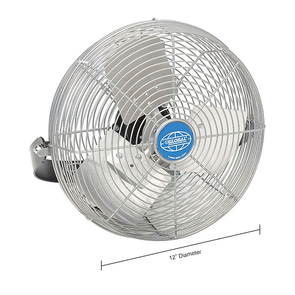 Global Industrial Workstation Fan, 12" Diameter