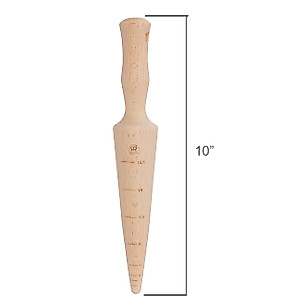 REDECKER Untreated Beechwood Garden Dibber, Seedling and Bulb Planting Tool - Gardening Wooden Dibber - Garden Dibber Mini - Gardening Seed Dibber - Wooden Dibber Garden Tool - Garden Dibbler