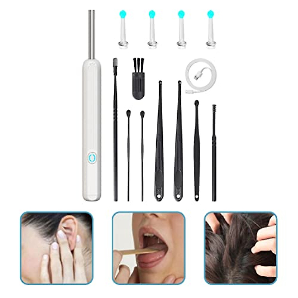 1Set Earwax Cleaning Tool Ear Cleaning Otoscope Ear Cleaner with Camera Ear Scoop Camera Otoscope