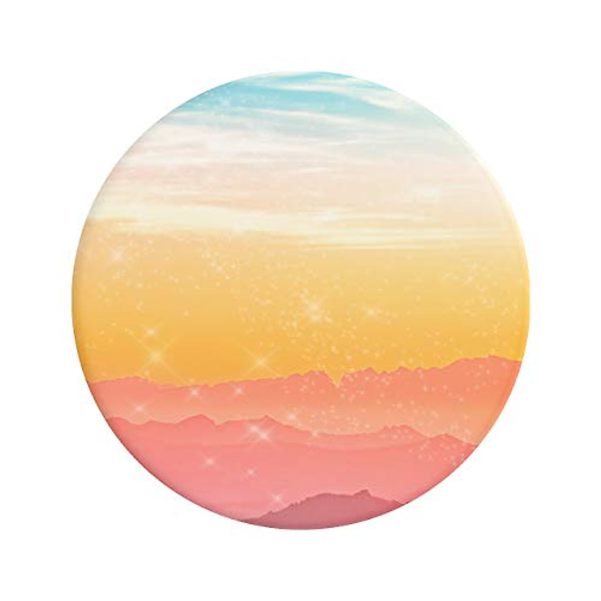 PopSockets PopGrip: Phone Grip and Phone Stand, Collapsible, Swappable Top, Desert Sunrise