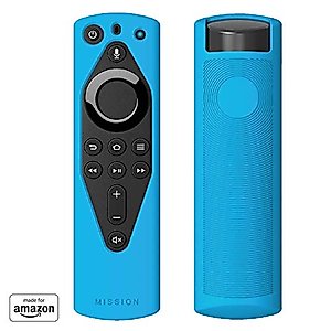 Mission Remote Case for The All-New Fire TV Voice Remote (2018 Version for Fire TV Stick 4K and Fire TV Cube) (Bahama Blue)